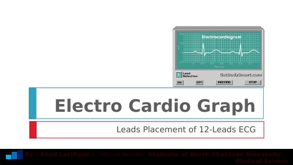ایران فایلز | پاورپوینت Electro Cardio Graph به زبان انگلیسی